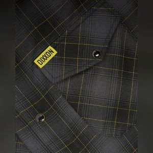 DIXXON | Shirts | Dixxon Mens Xl The Raven Flannel Black Grey Yellow ...